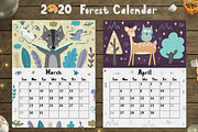 2020 Forest Calendar Template, a Stationery Template by Gulnara ...