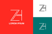 ZH, HZ Abstract Logo Monogram., a Branding & Logo Template by art_creater