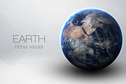 Earth high resolution 3d images presents planets of the solar system ...