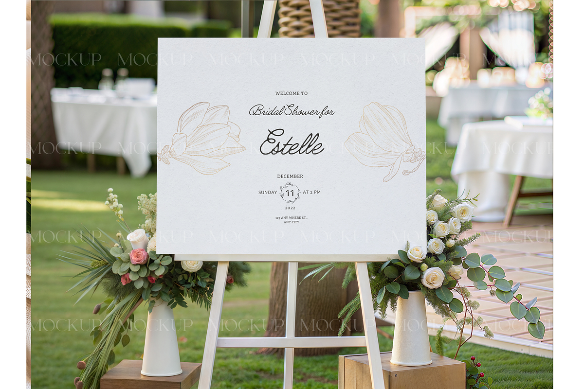 Wedding Welcome Sign Mockup, a Product Mockup by MockupWizard