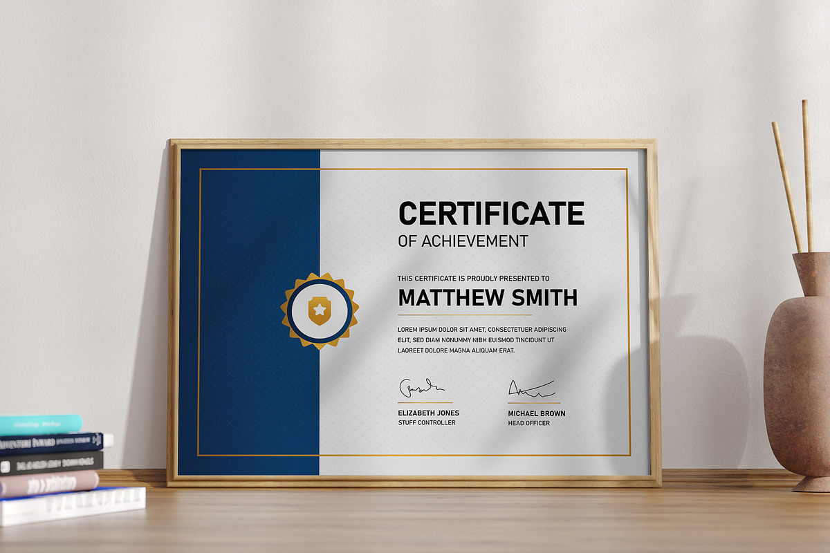 Award Certificate Layout