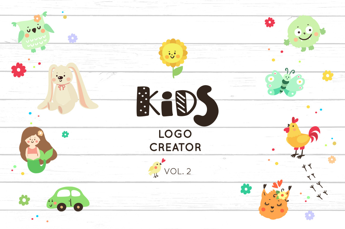 Logo creator for kids (vol.2), a Branding & Logo Template by Magic & Dreams