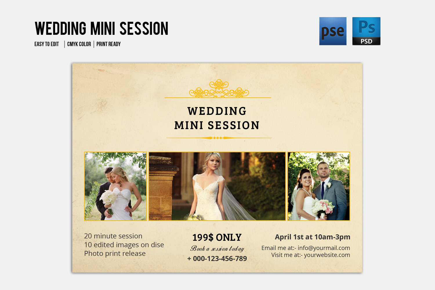 Photography Mini Session Flyer-V347, a Flyer Template by Template Shop