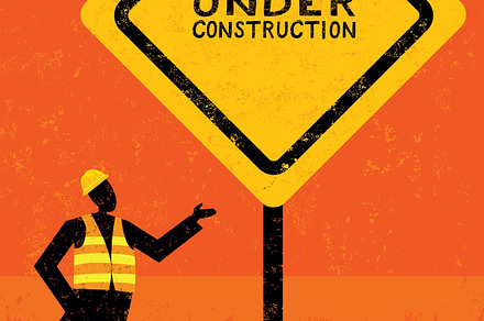 Under Construction, a Texture Illustration by retrorocket