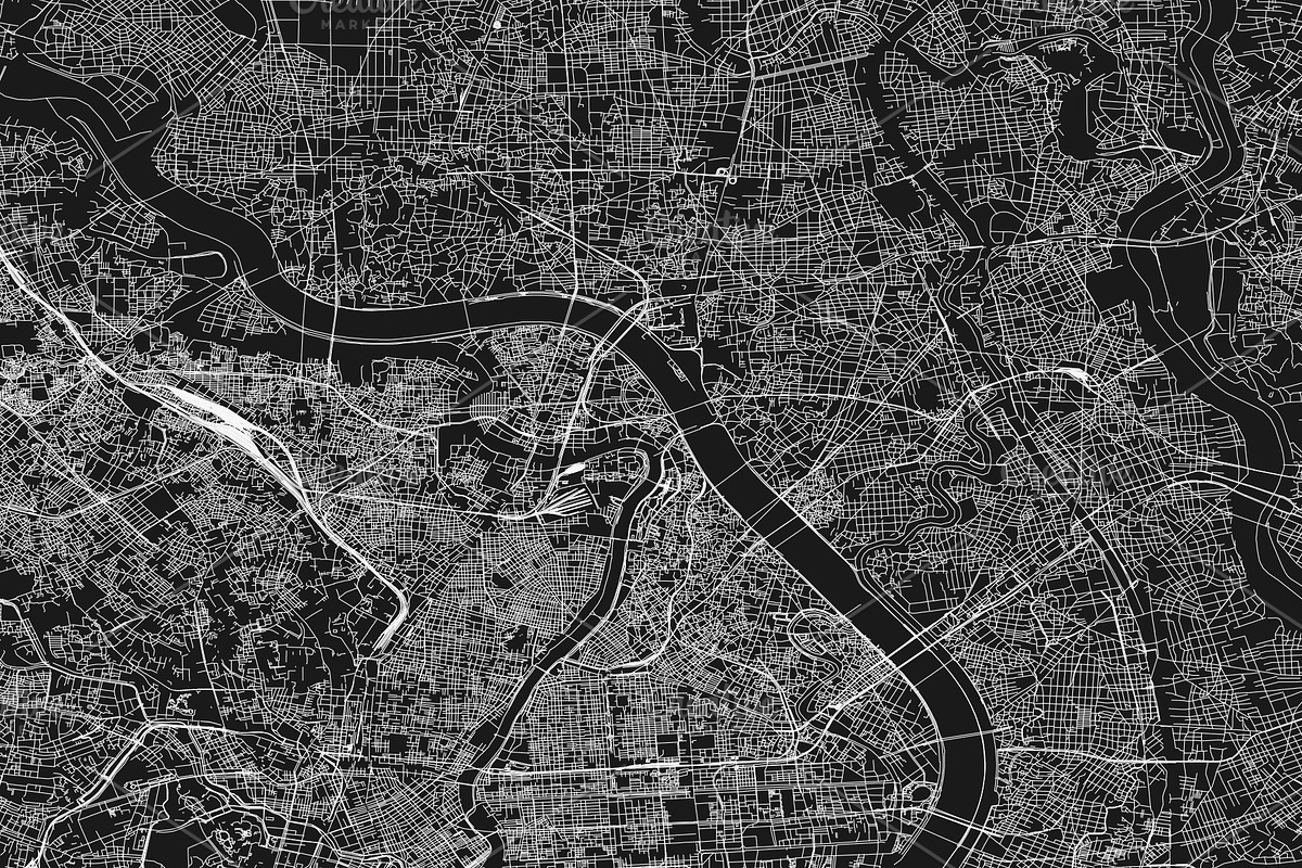 Tokyo City Map - PNG / SVG / JPG, a Pattern Graphic by Sam Johnson Artwork