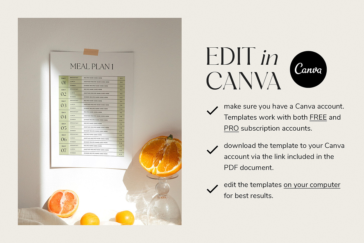 Nutrition Challenge + Health Program template for Canva for coaches and ...