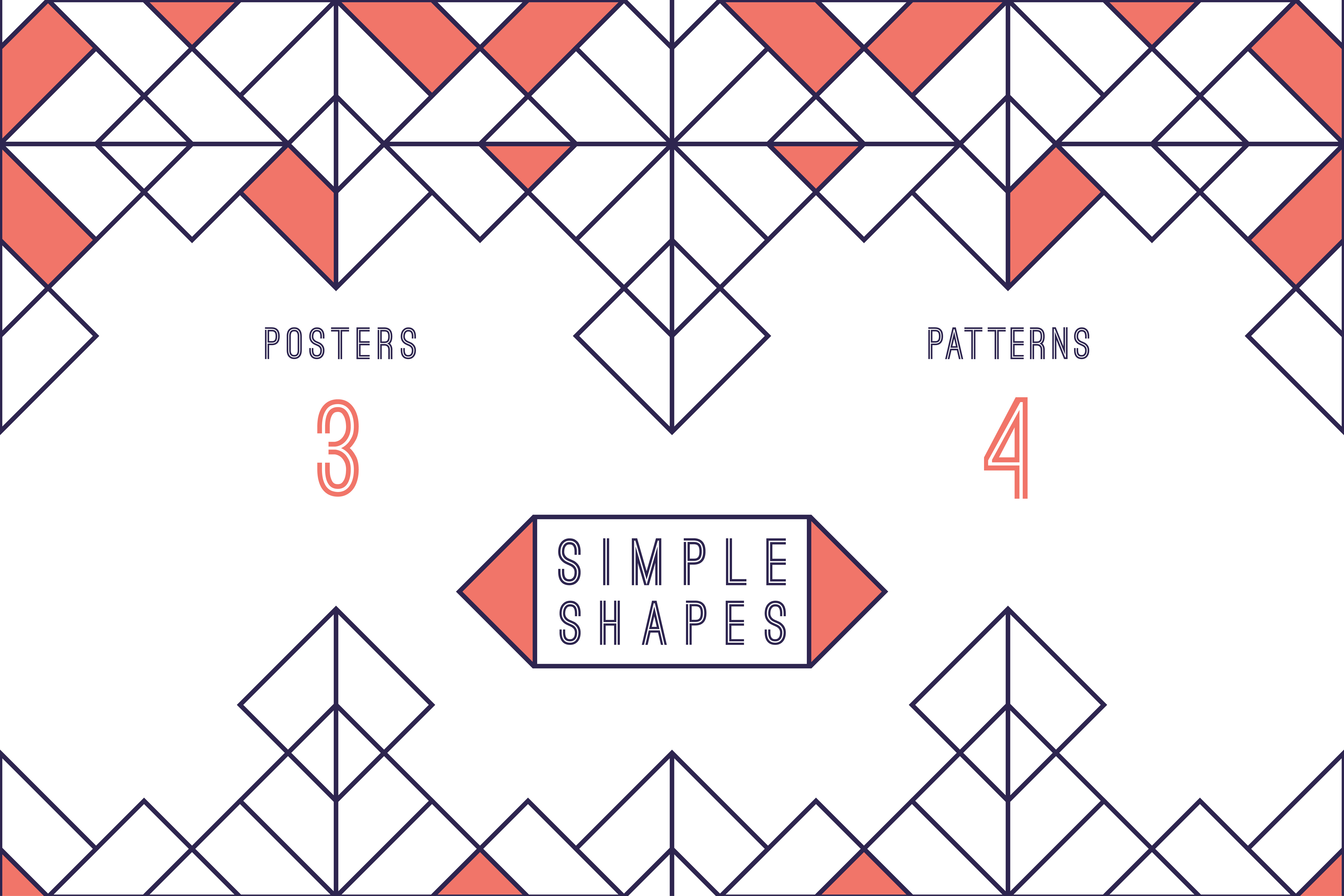 Geometric posters and patterns, a Pattern Graphic by redcollegiya design