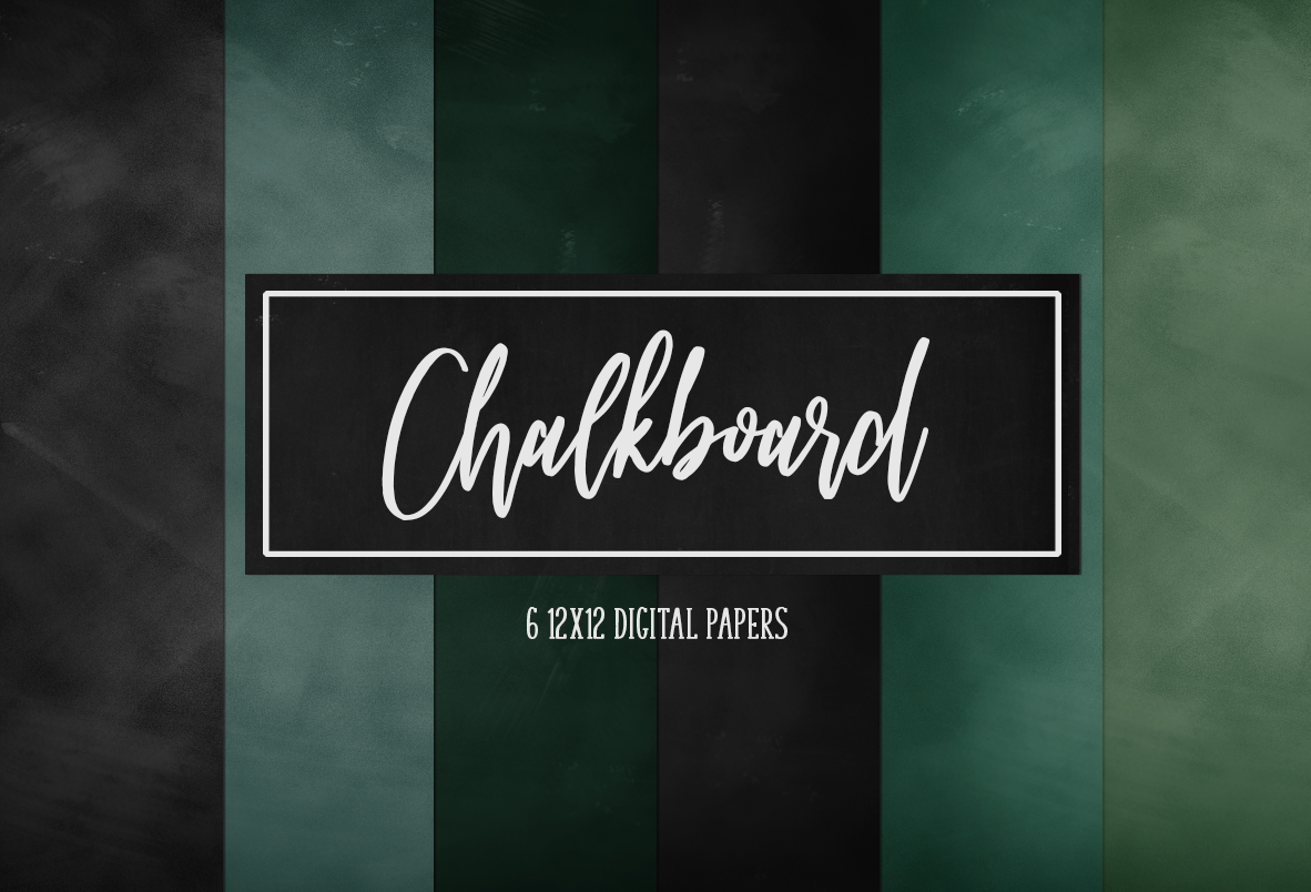 Chalkboard Digital Paper, a Texture Graphic by Photohacklovers ...