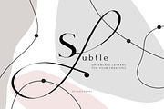 Subtle Uppercase letters, a Symbol Font by Alice_Evans