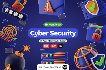 Concept of security warning with 3d, an Object 3D Model by art PVP ...