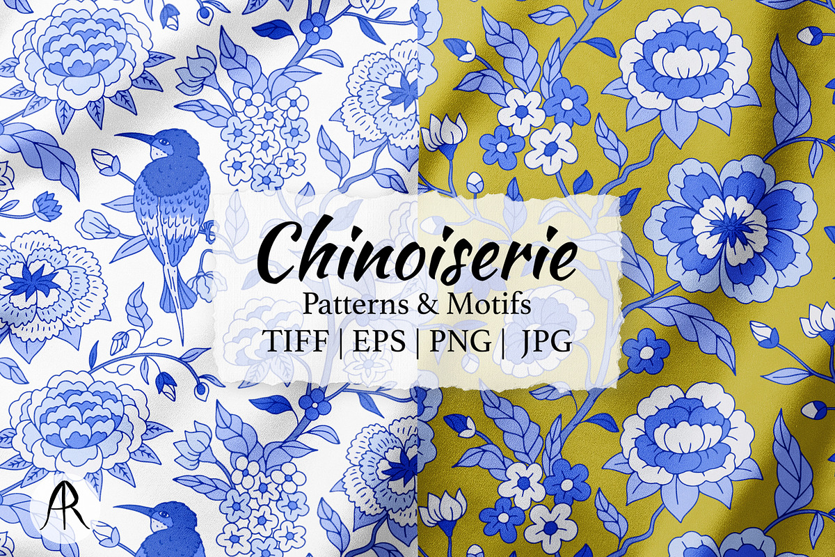 Chinoiserie Hand-Drawn Patterns