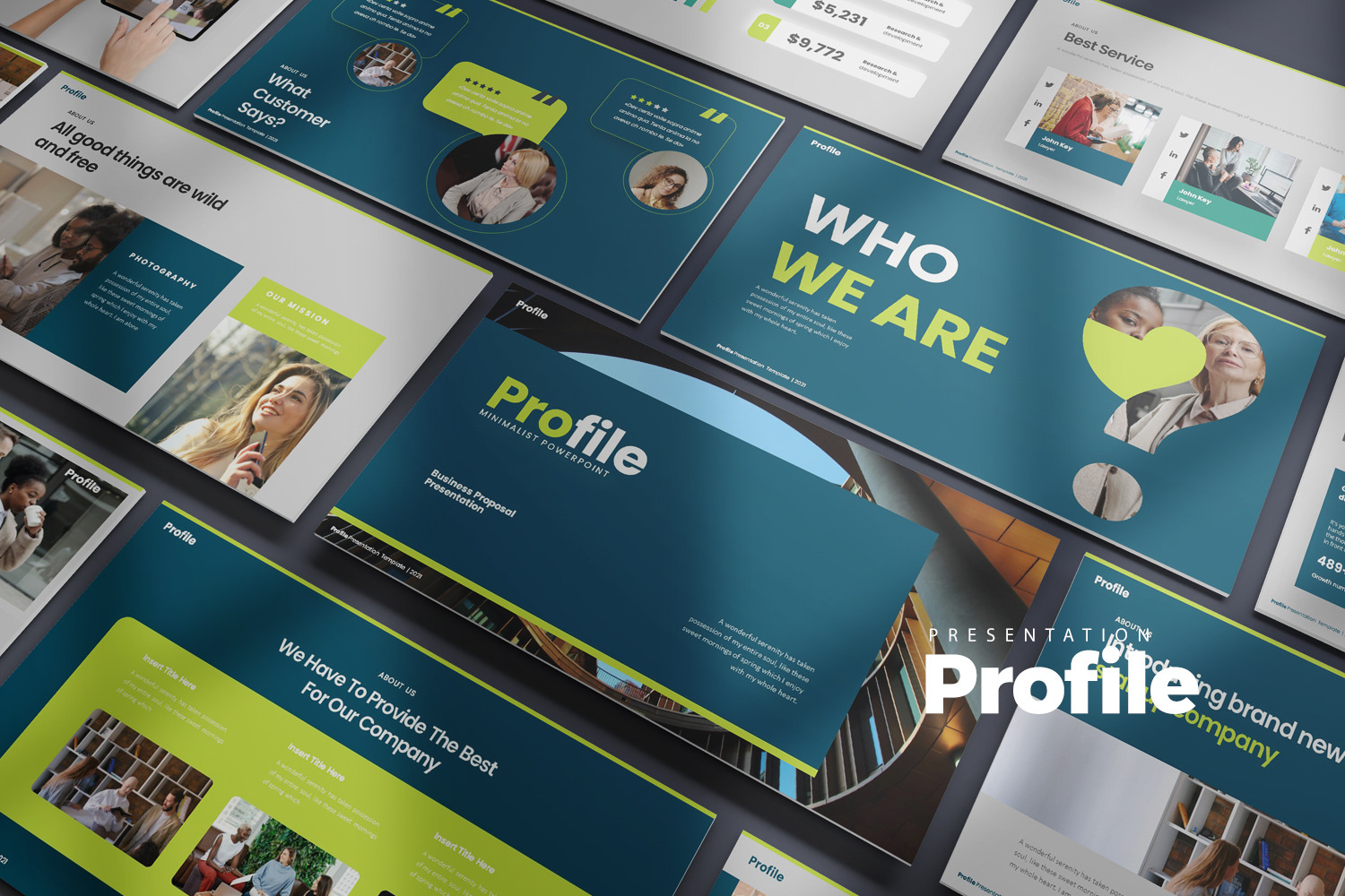 Profile Keynote Templates, a Presentation Template by Stock Shape