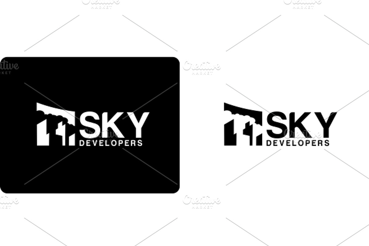 Sky Development Logo Design, a Branding & Logo Template by free2fonts