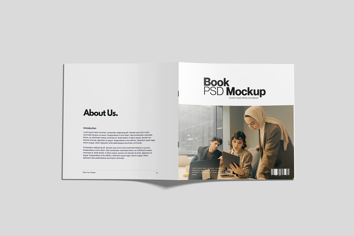 Square Magazine Book Mockup, a Books & Magazine Mockup by getproject