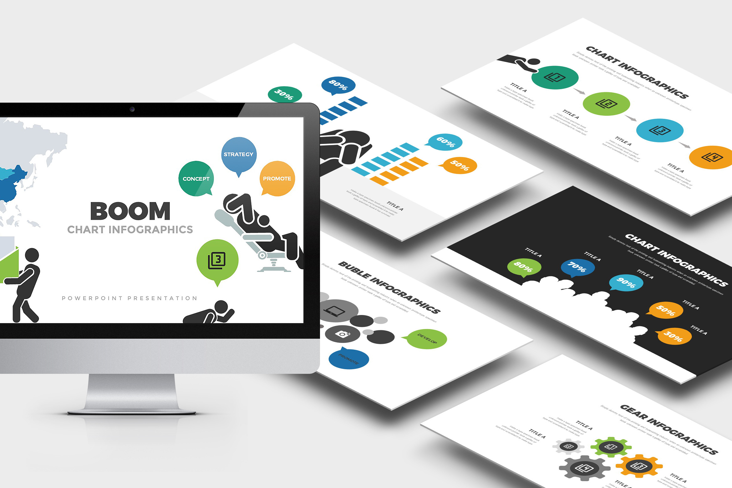 Boom : Chart Infographics Powerpoint, a Presentation Template by Punkl Camp