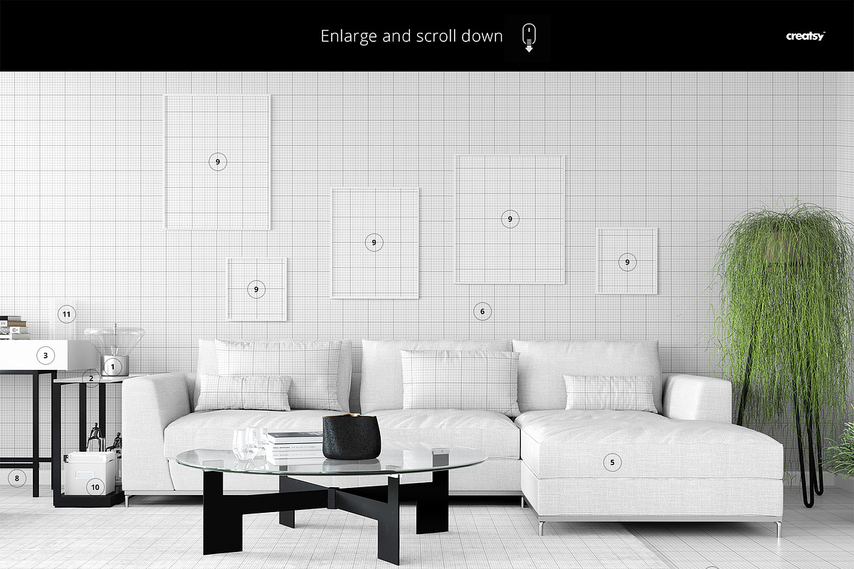 Home Décor Textiles Mockup v.2, a Product Mockup by creatsy2