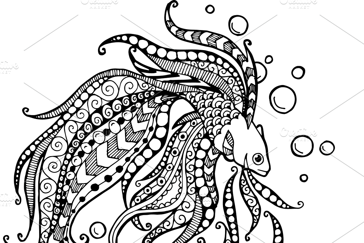 Dancing Fish, a Graphic by sadie.maughan | Creative Market