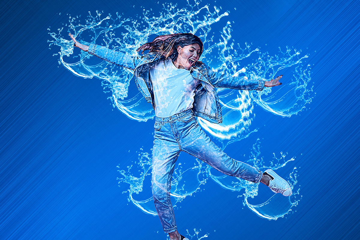 Water Splash Photoshop Action, an Action Add-On by Studio Retouch