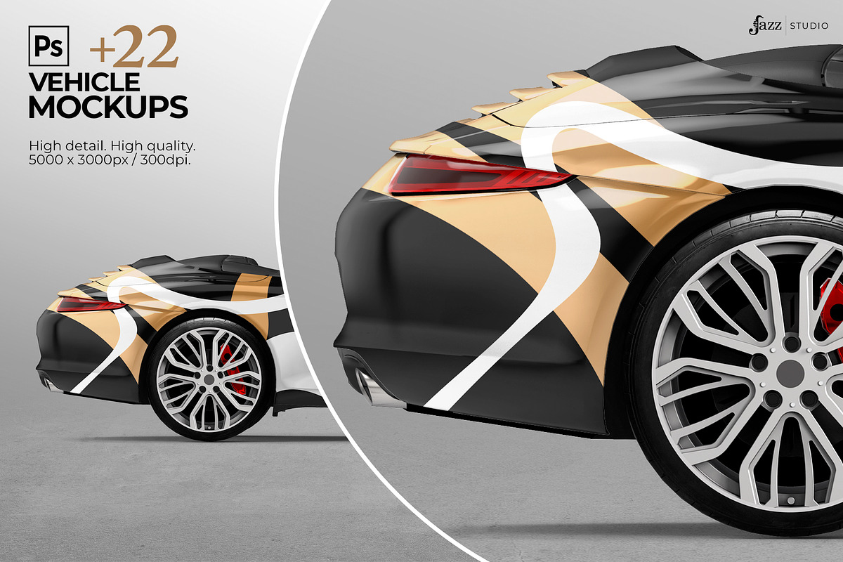 22 Vehicle Mockups - Cars and more