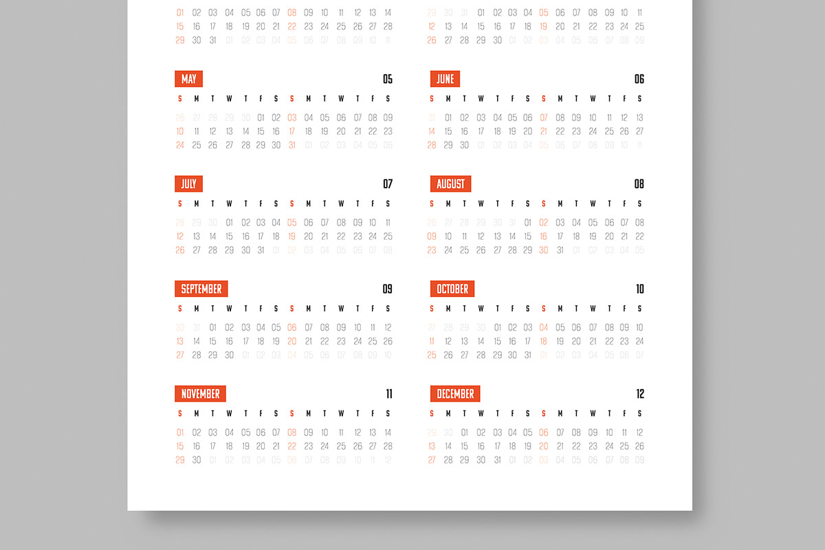Sports Calendar 2026 Template Design