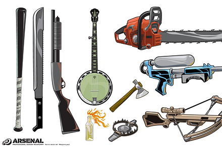 Fight Vector Pack, an Illustration by Go Media's Arsenal