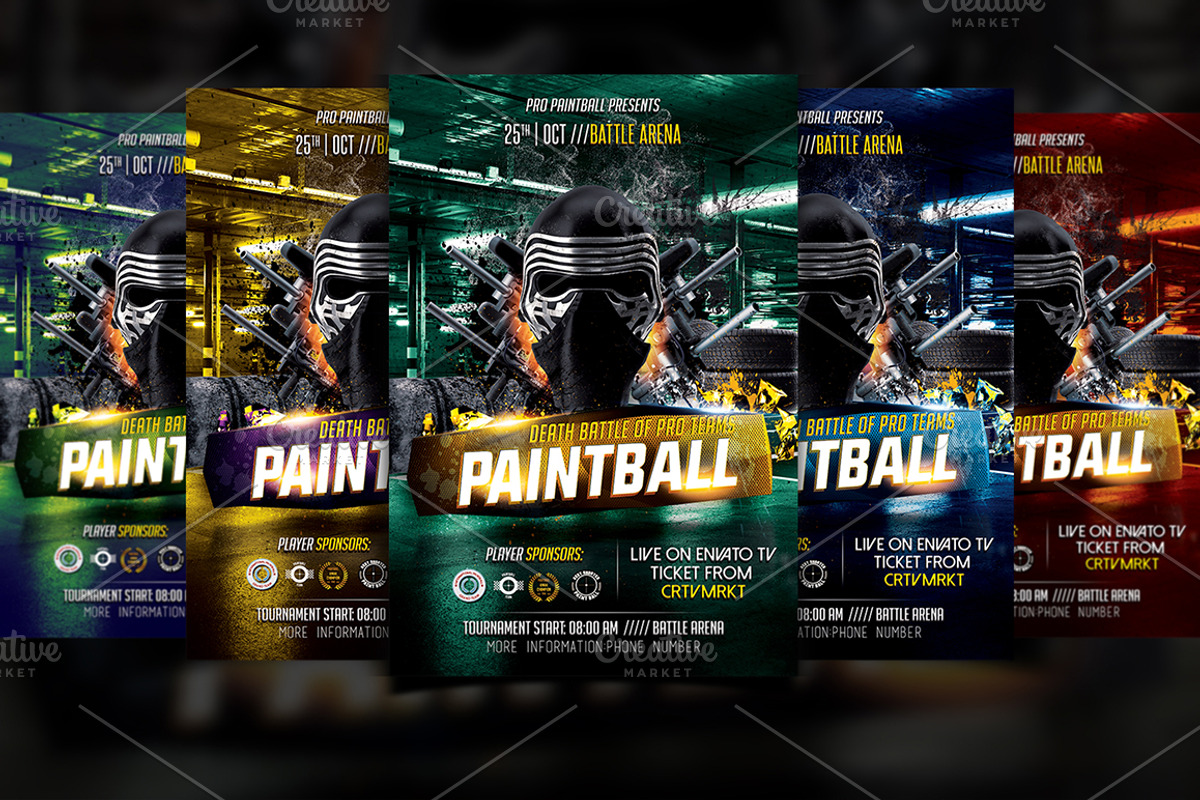 Paintball Flyer Template, a Flyer Template by Basez Flyers