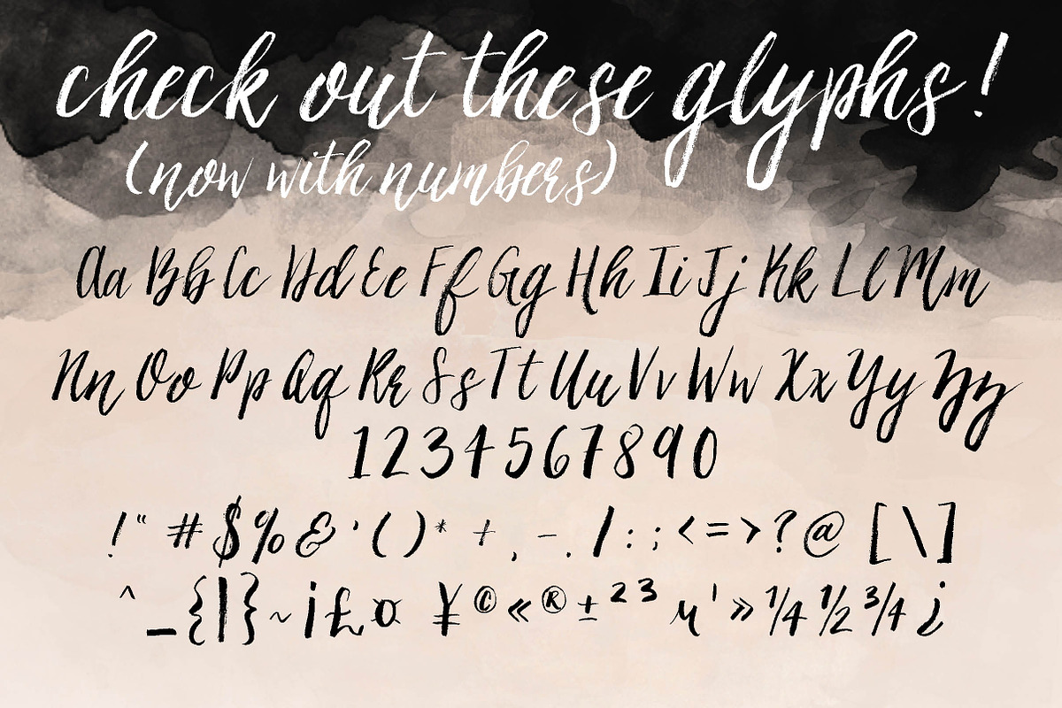 Ashley Brush Script, a Script Font by Printable Wisdom