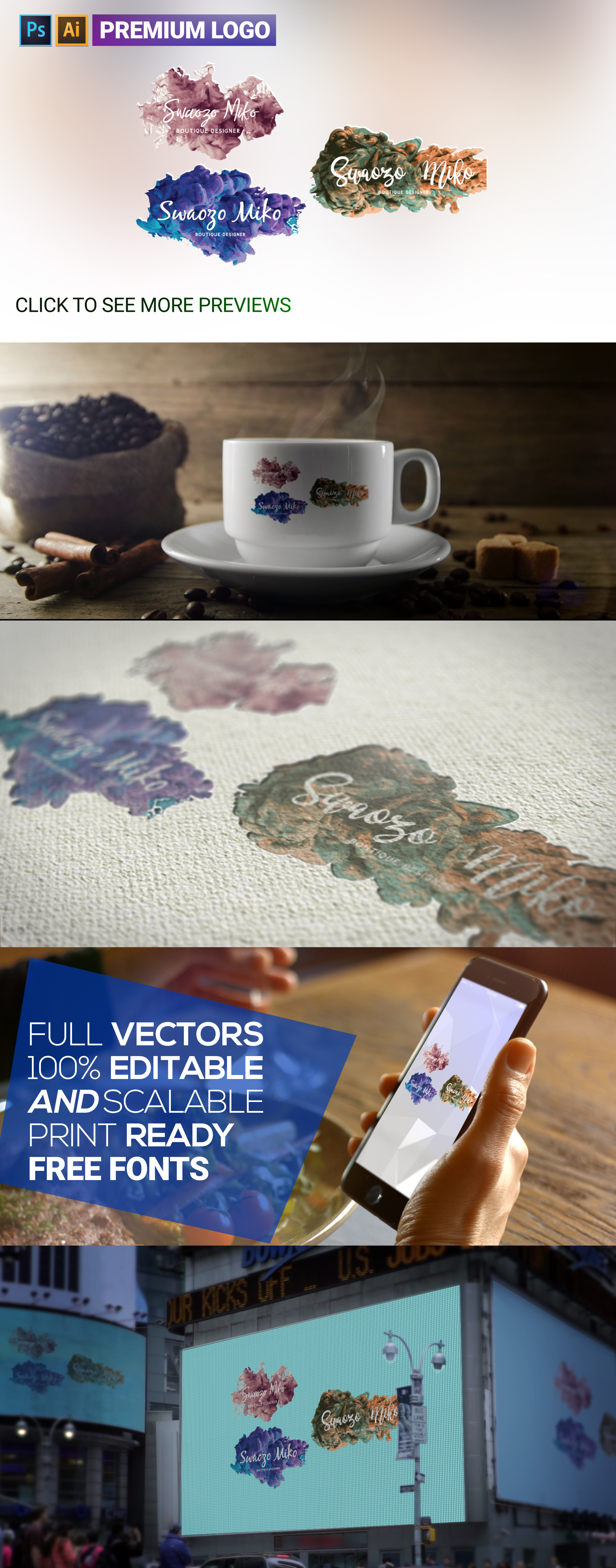 Ink Drop Logos, a Branding & Logo Template by Graphicspixel