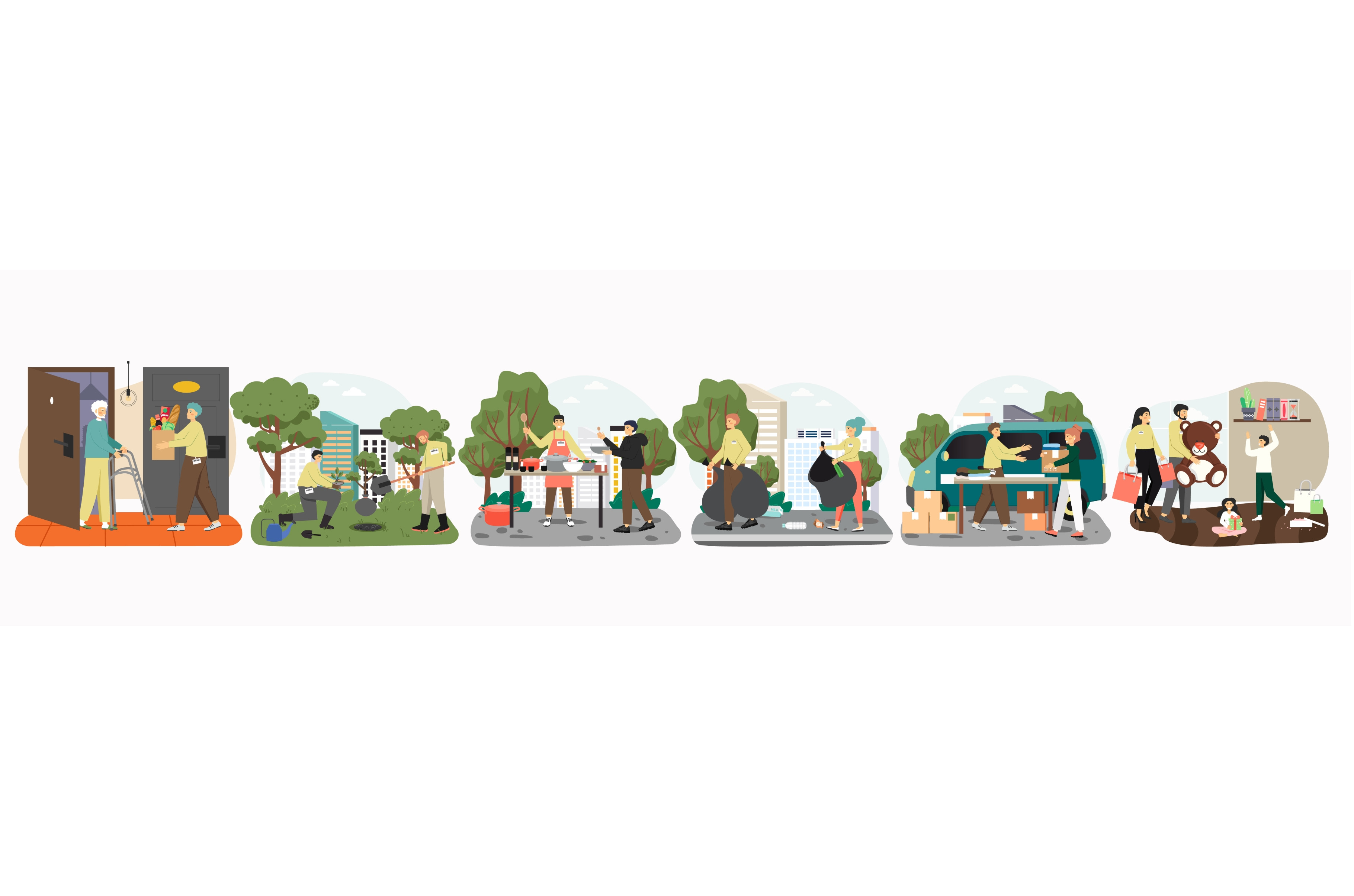Voluntary activity set, vector, an Object Graphic by vectorpointstudio ...