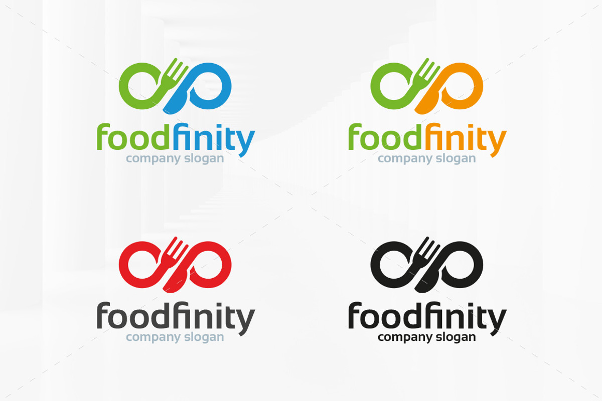 Food Infinity Logo Template, a Branding & Logo Template by LOGOMAGINE