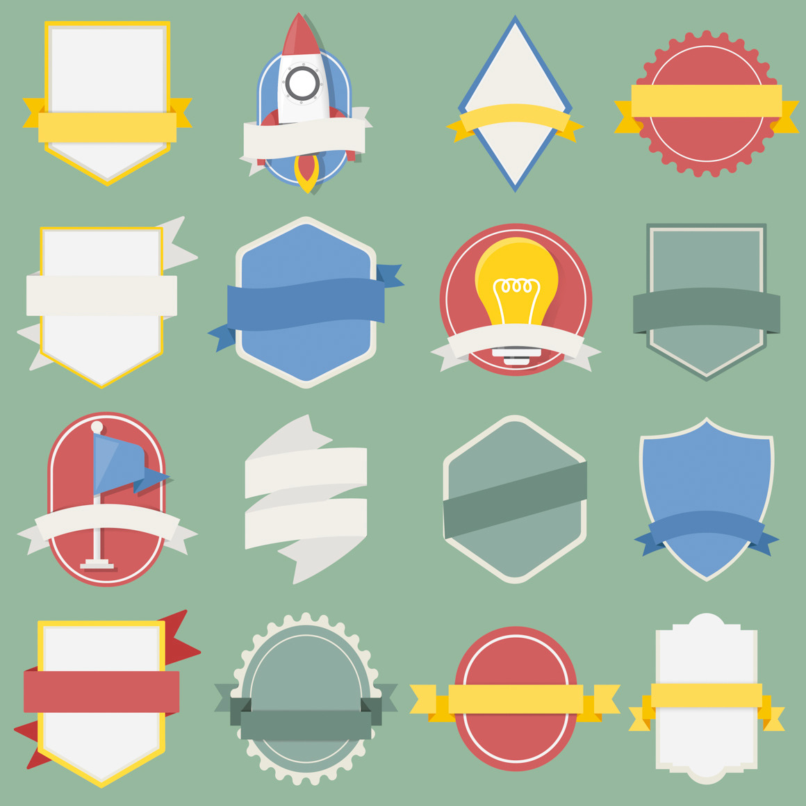 Mixed Set of badges vector, a Work Illustration by rawpixel | Creative ...
