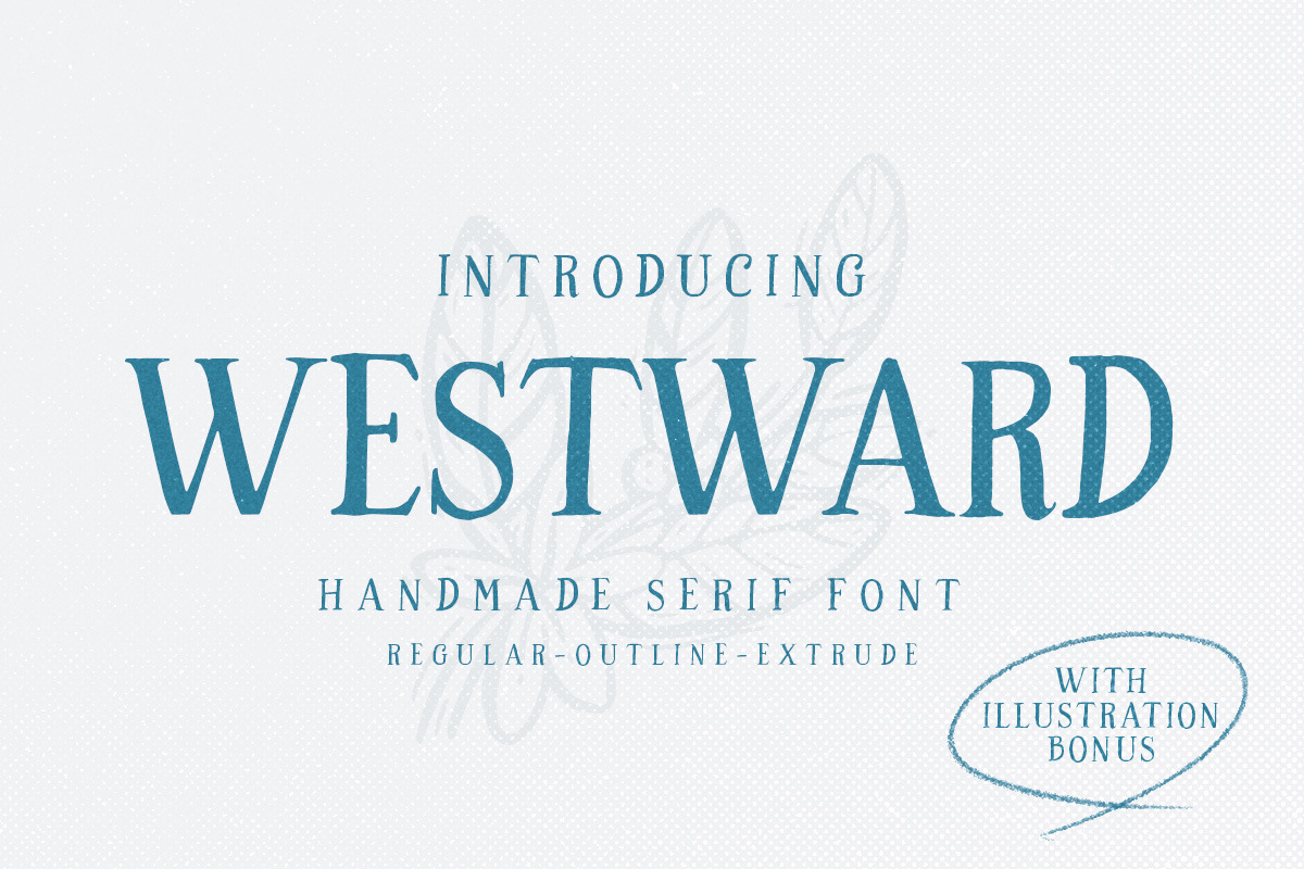 Westward - Hand drawn Serif, a Serif Font by Rillatype