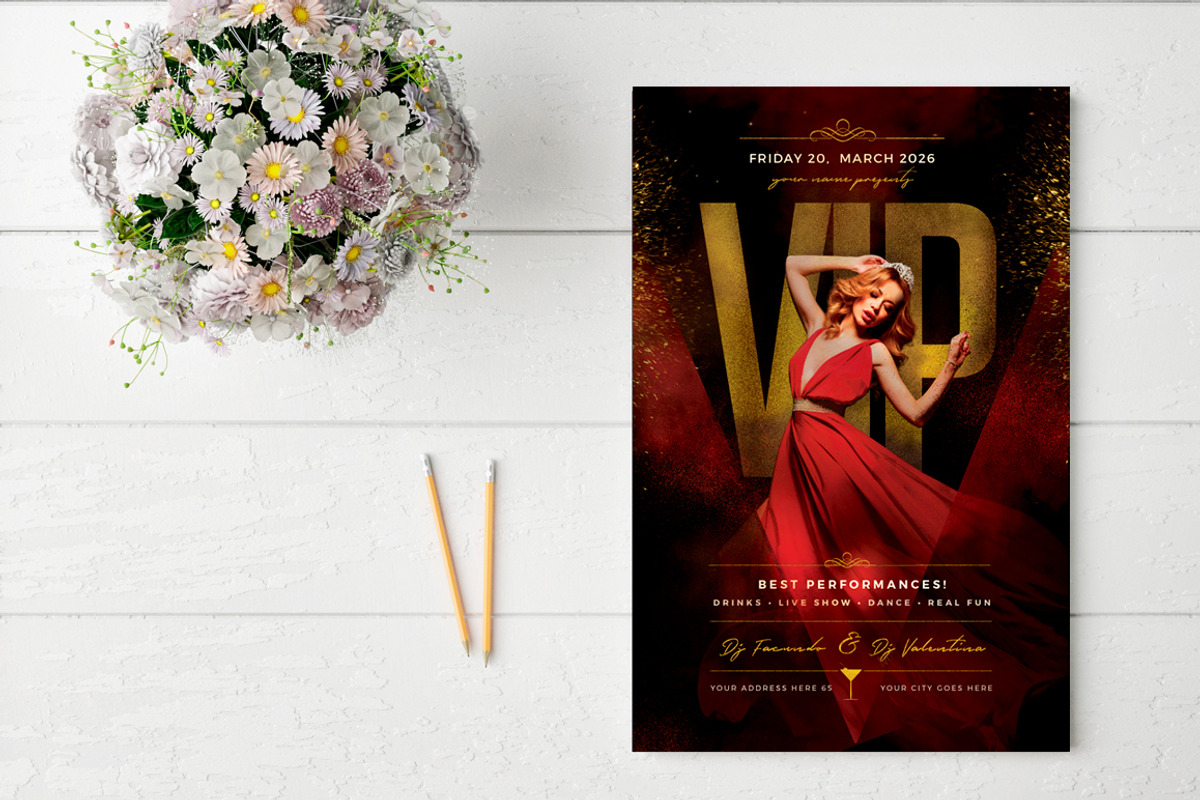 Vip Flyer Template, a Flyer Template by Touringxx Creative Studio ...