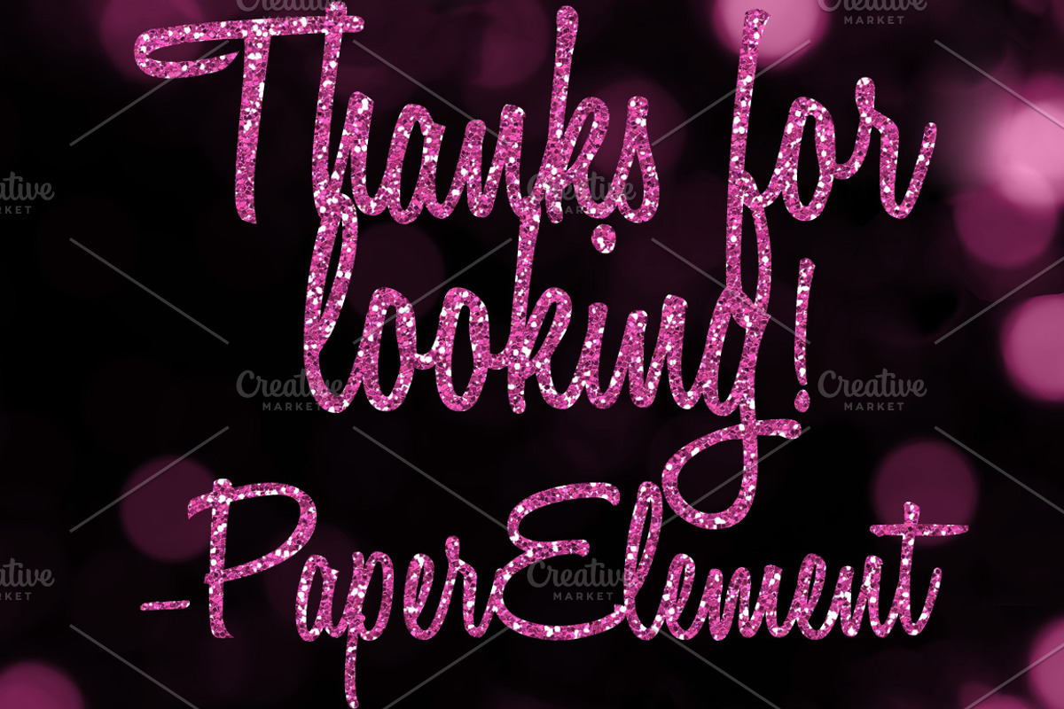 Pink Glitter Alphabet Clipart, an Object Graphic by Paper Element