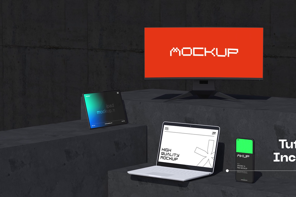 Responsive Devices Animated Mockup, a Device Mockup by Mockupdaddy