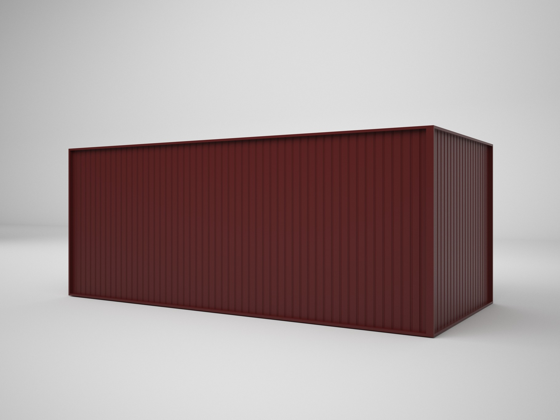 3D Rendering Shipping Container isolated on white background ...