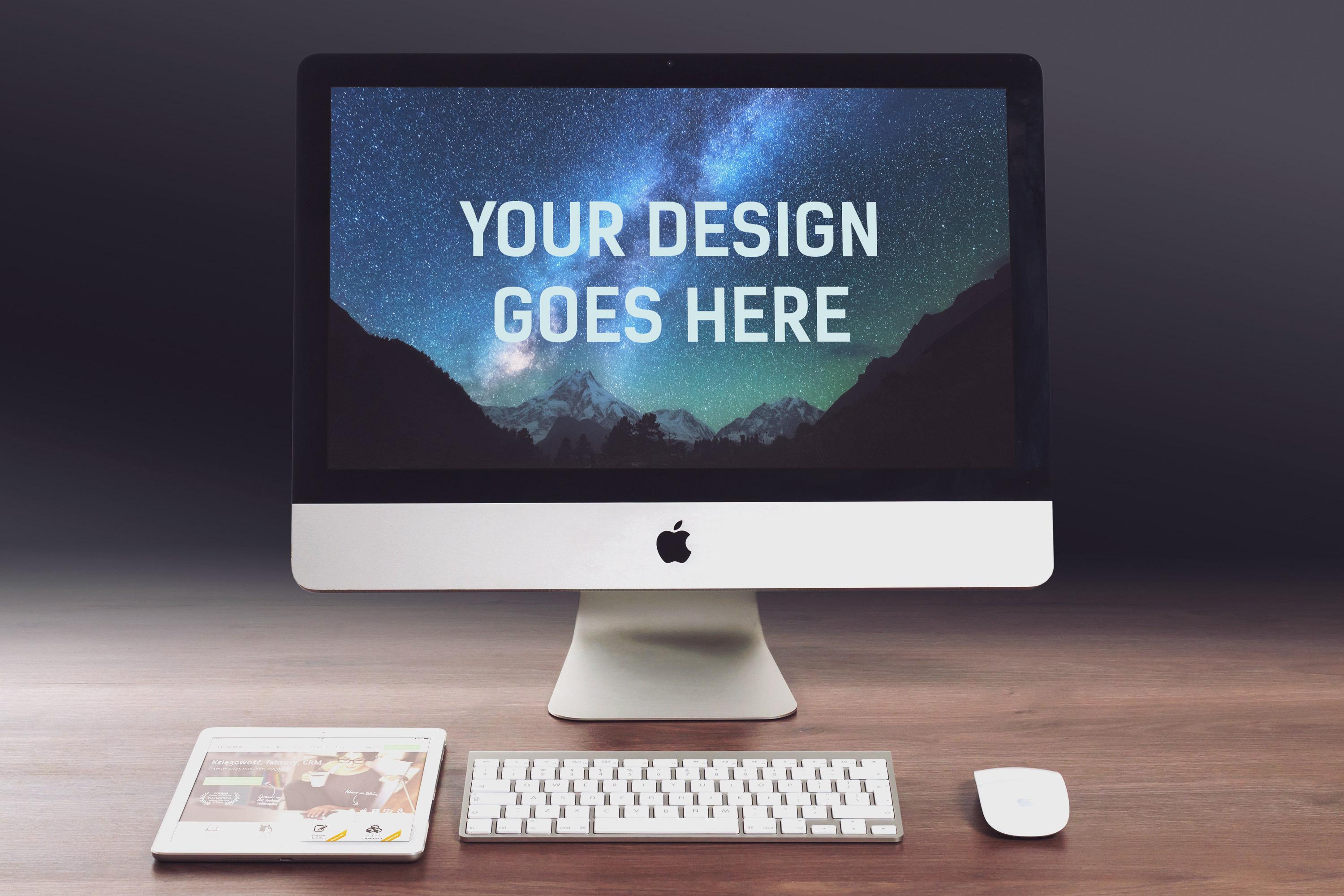 iMac Display Mock-up #1, a Mac Mockup by Thihon