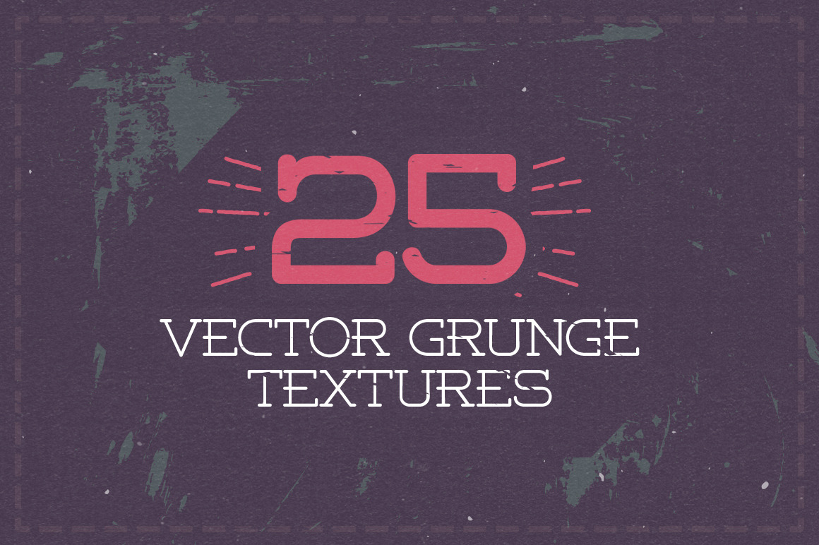 25 Vector Grunge Textures, a Texture Illustration by Layerform Design Co.