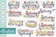 Spring SVG Cut File Bundle, an Illustration by illuztrate