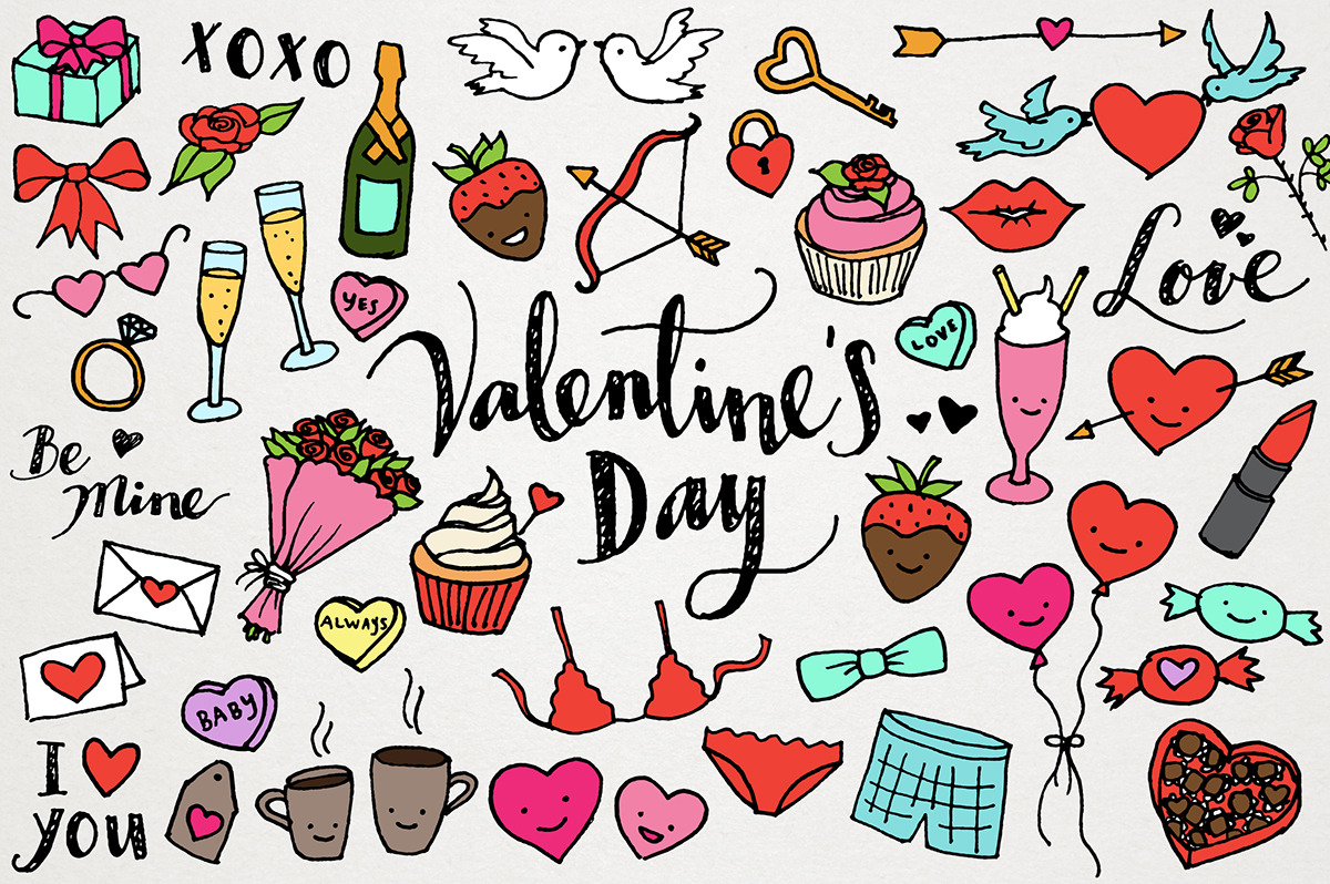 Valentine's Day and Love Clipart, an Illustration by Lemonade Pixel ...