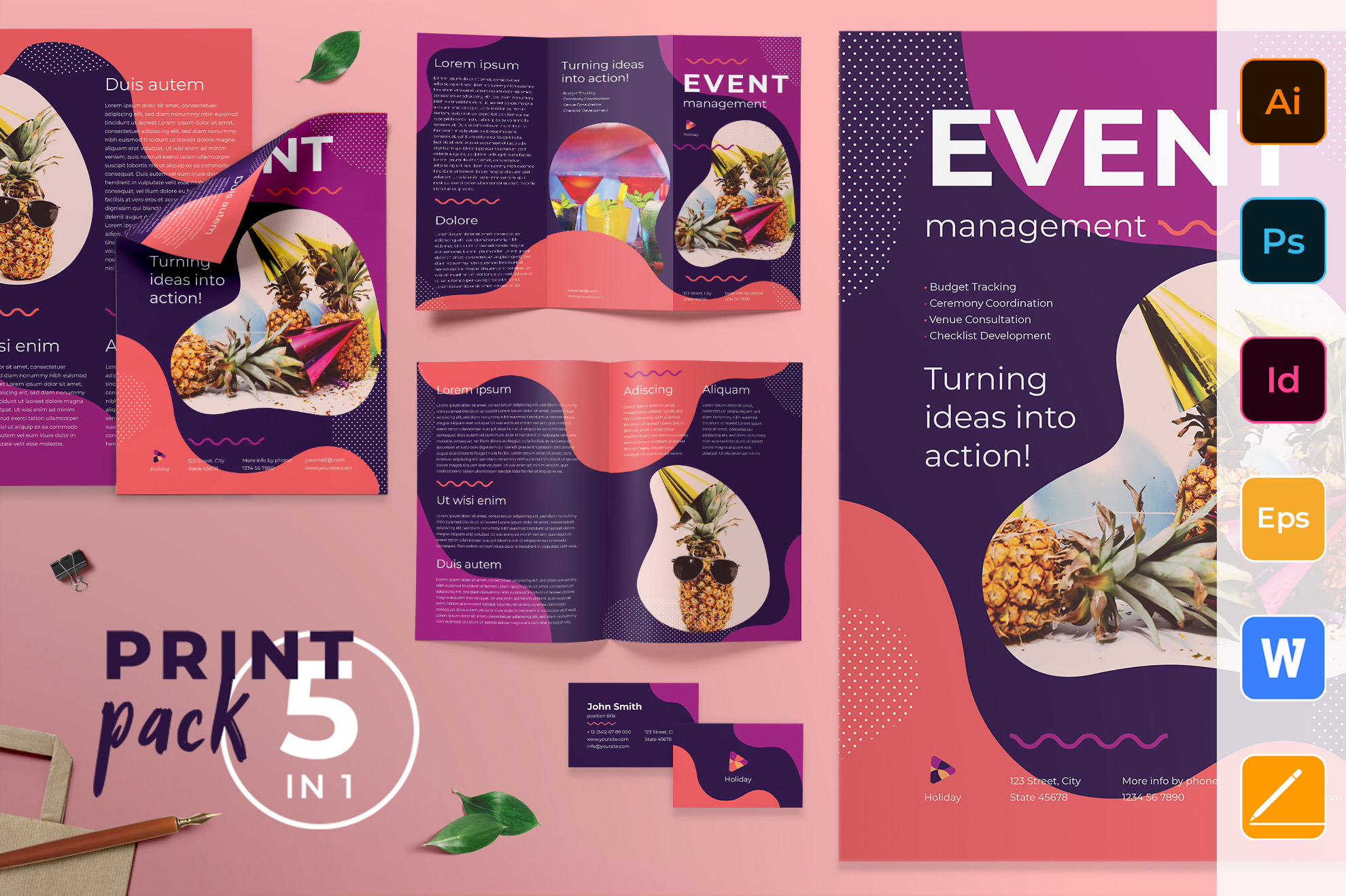 Event Management Print Pack | Poster Templates ~ Creative Market