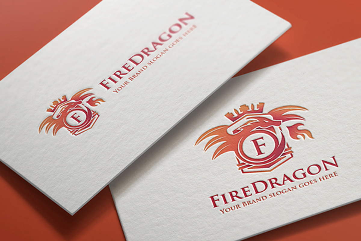 Fire Dragon Letter Crest Logo, a Branding & Logo Template by WheelieMonkey