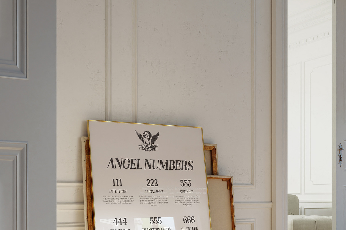 Angel Numbers. Posters & Clipart, an Object Graphic by Purple