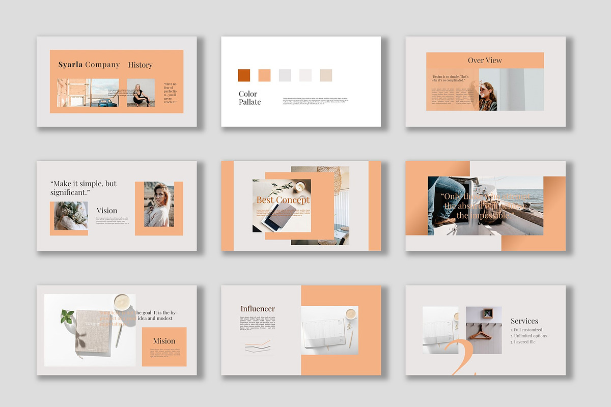 MARIA Powerpoint Template, a Presentation Template by yaqublekker