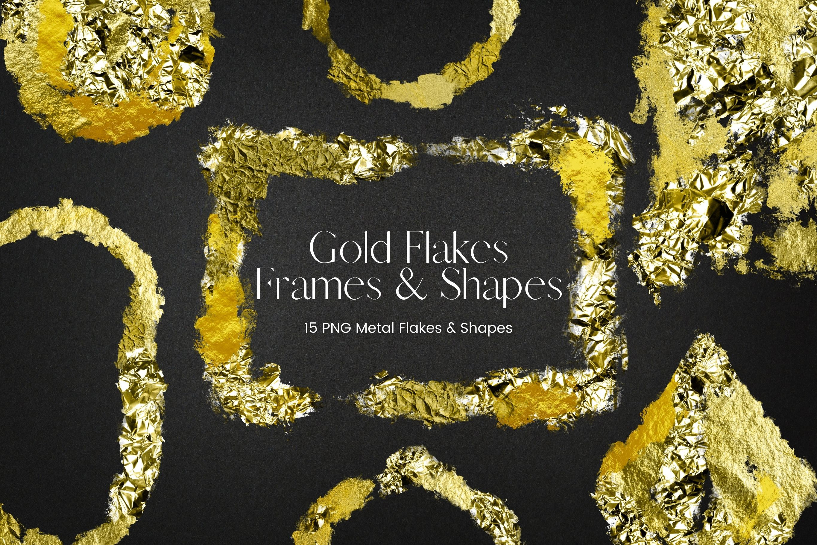 Gold Foil Frame Clipart