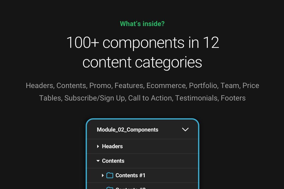 Module 02: Layouts, an UI Kit Template by Great Simple