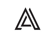 simple A initial logo, a Branding & Logo Template by ZHR Creative