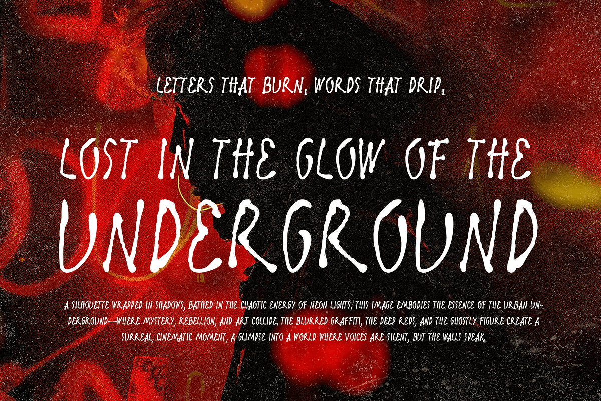 Microdrips – Marker Dripping Font