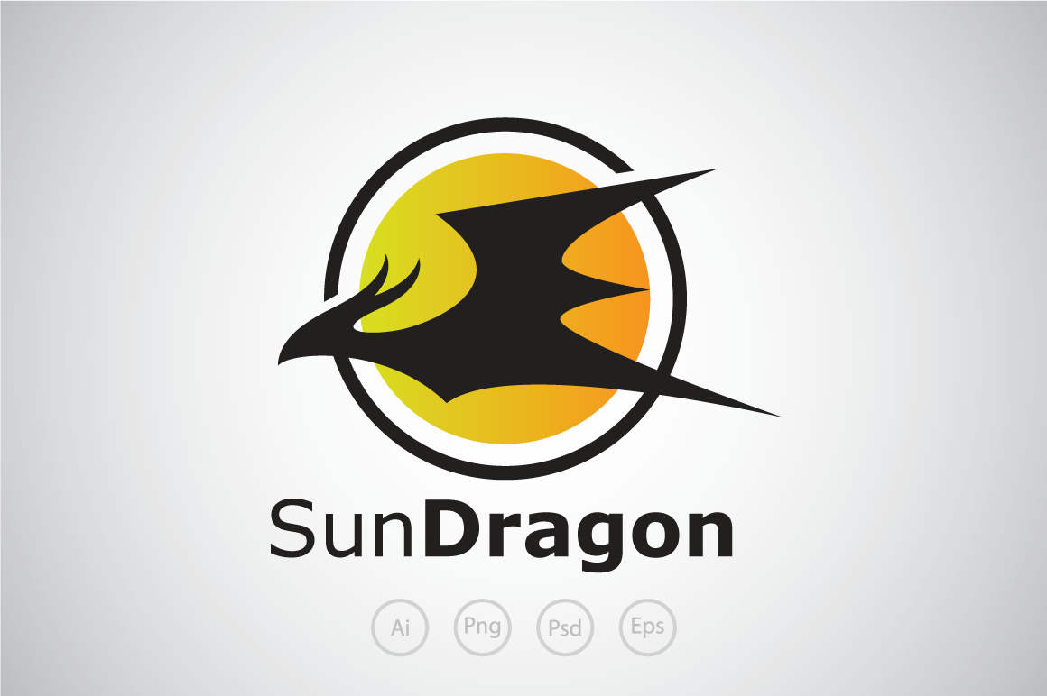 Sun Dragon Logo Template, a Branding & Logo Template by Heavtryq Design
