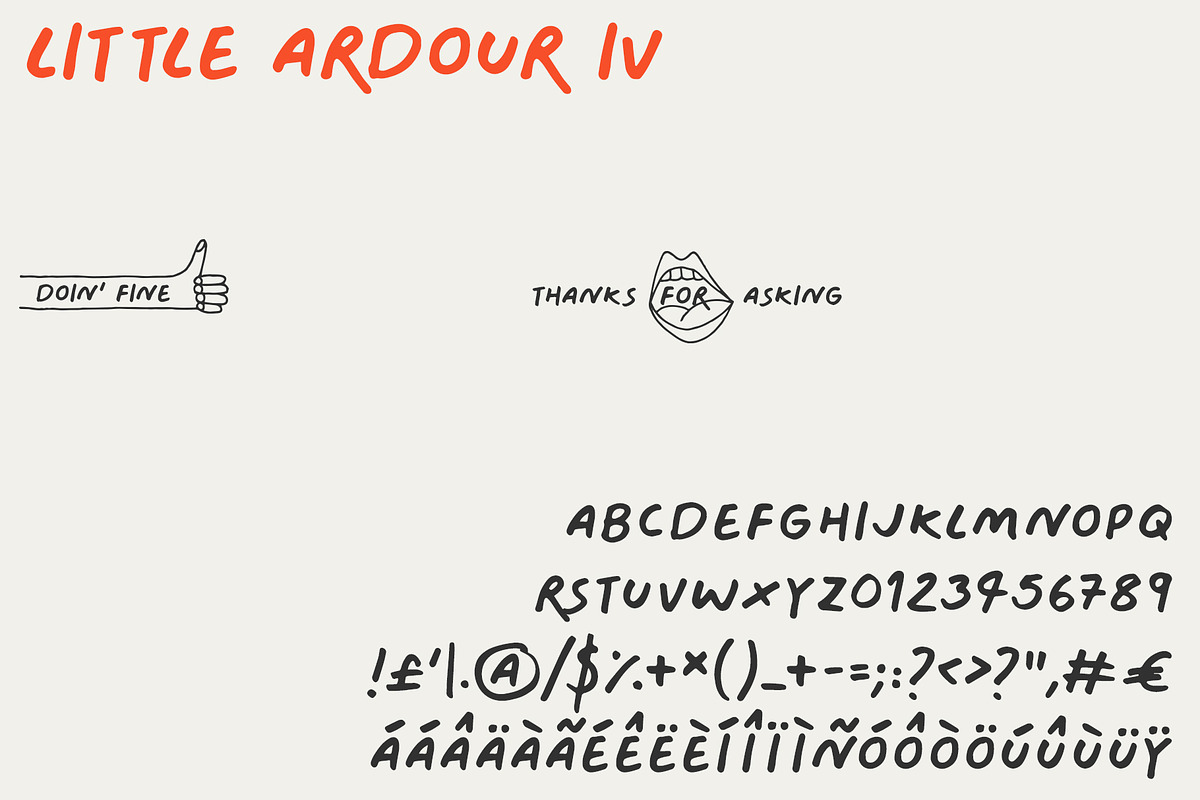 Little Ardour Font Family